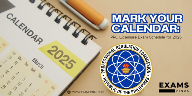 Mark Your Calendar: PRC Licensure Exam Schedule for 2025 - Exams Pinas