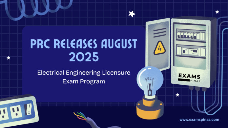 PRC Releases August 2025 Electrical Engineering Licensure Exam Program ...