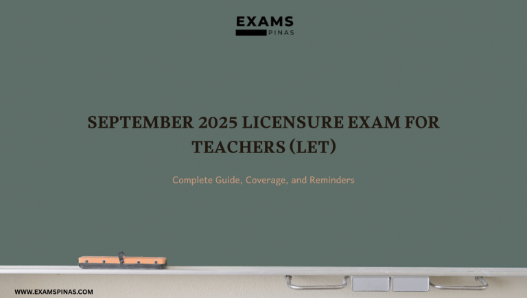 September 2025 Licensure Exam for Teachers (LET): Complete Guide ...